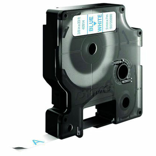Dymo DYM40914 LabelPoint 200 D1 Label Tape, 3/8" x 23 ft, Blue on White ...