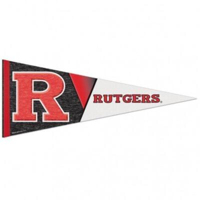 Rutgers Scarlet Knights 12x30 Premium Wool Pennant [NEW] Sign Banner ...