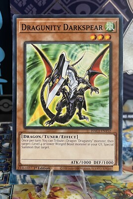 Yugioh - Dragunity Darkspear HAC1-EN152 1st Edition Common - NM | eBay