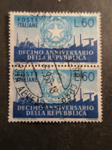 Italia 1956, Francobollo 727, Repubblica, Timbrato, Italy, VF Usato ...