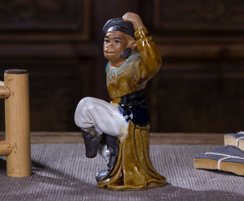 4pcs Wucai Porcelain Pottery Tang Seng Sun Wukong Zhu Bajie Figure ...