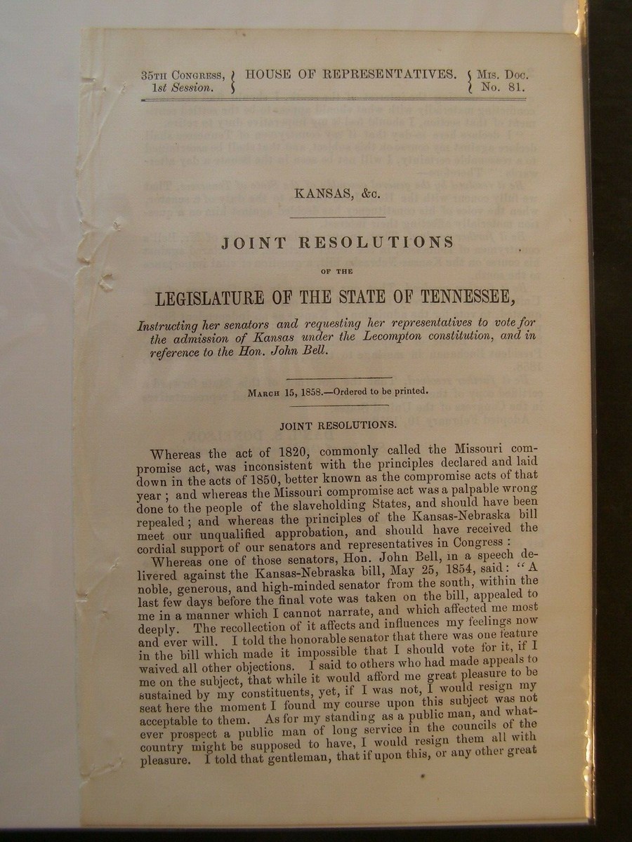 Lecompton Constitution Primary Source US Constitution: 3 Week