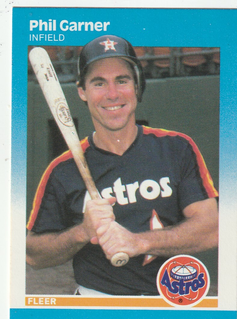 FREE SHIPPING-MINT-1987 (ASTROS) Fleer #58 Phil Garner PLUS BONUS CARDS ...