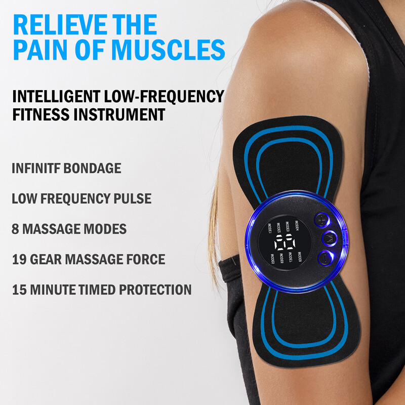 Pulse Tens Unit USB Massager Back Full Body Muscle Stimulator Pain ...