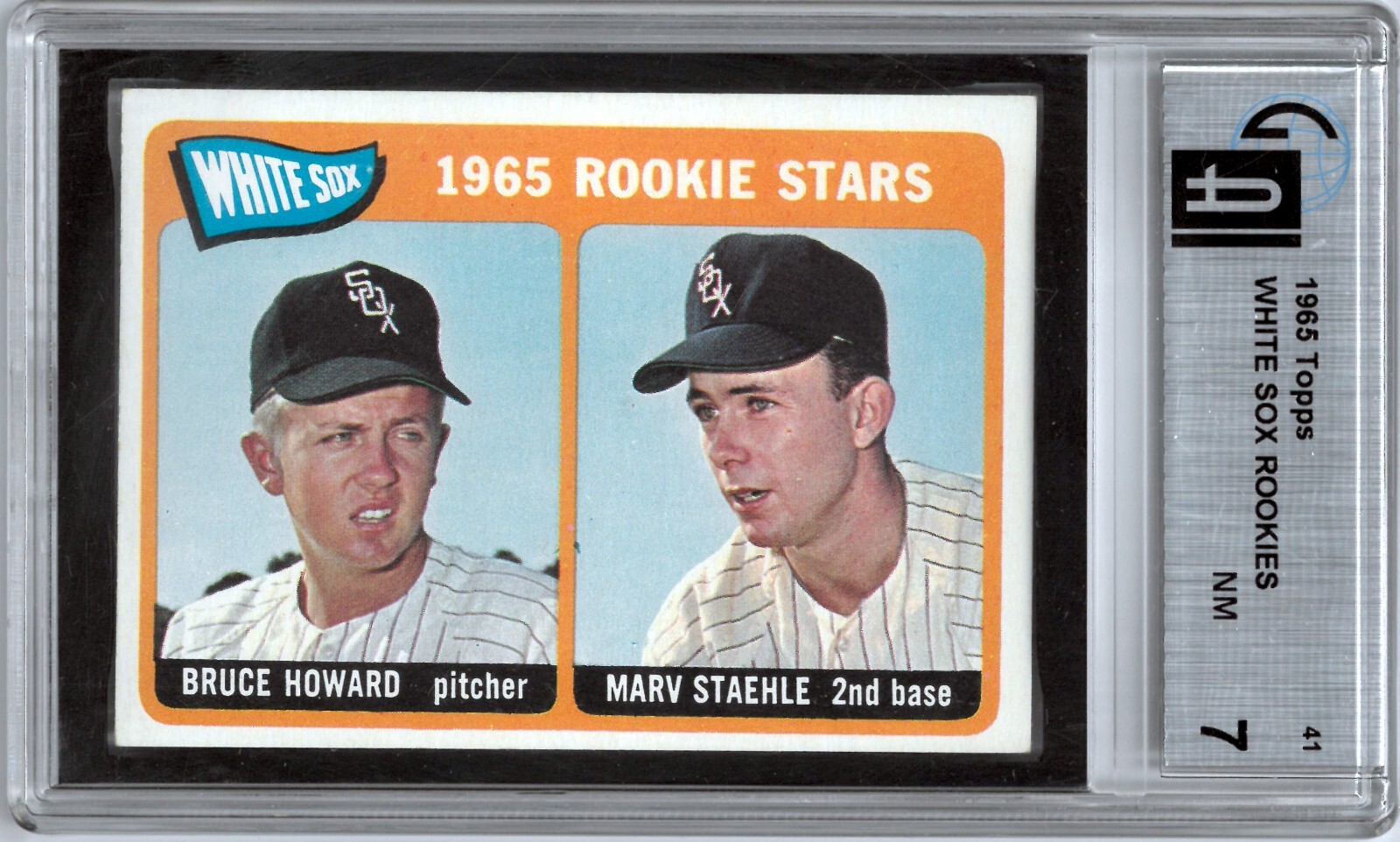 Bruce Howard/Marv Staehle 1965 Topps White Sox Rookie Stars Card- GAI ...