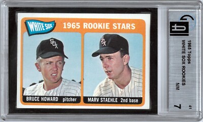 Bruce Howard/Marv Staehle 1965 Topps White Sox Rookie Stars Card- GAI ...