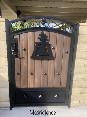 metal And Wood gates Custom To What You Need Size 4 Feet Wide 6 Feet ...