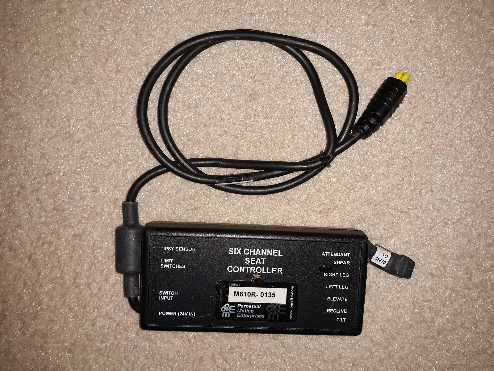 Motion Concepts Power Wheelchair 6 Channel Seat Controller R-Net Module ...