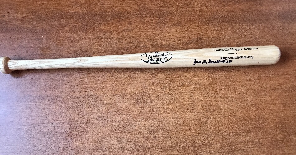 JOE B. SCOTT SIGNED AUTOGRAPHED MINI BAT Negro Leagues! Memphis Red Sox ...