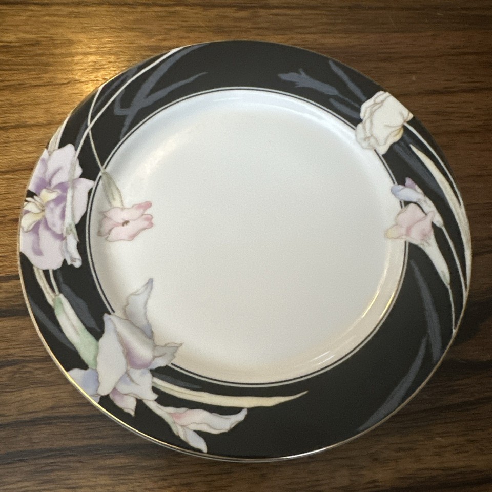 Mikasa Fine China "Charisma Black" One Salad Plate 7.5” Diameter ...