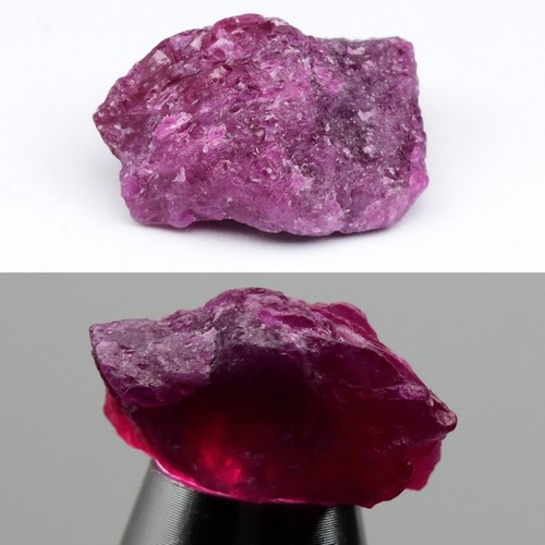 💎 17.75ct Rough Natural Purplish Red Ruby - Unheated, Africa Gemstone ...