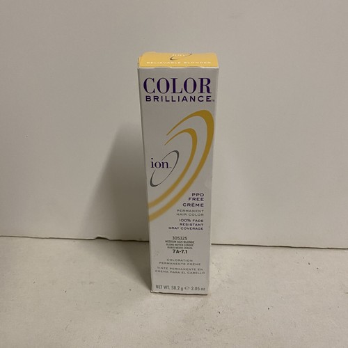 Color Brilliance Ion Medium Ash Blonde 7A-7.1 Creme | eBay