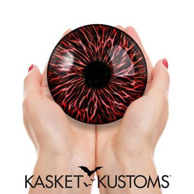 HUGE Red Demon Glass Eye - Large Halloween Taxidermy Monster Eyeball ...