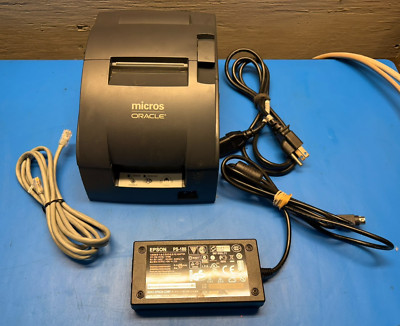 Epson Micros Oracle TM-U220B M188B Ethernet USB POS Receipt Printer ...