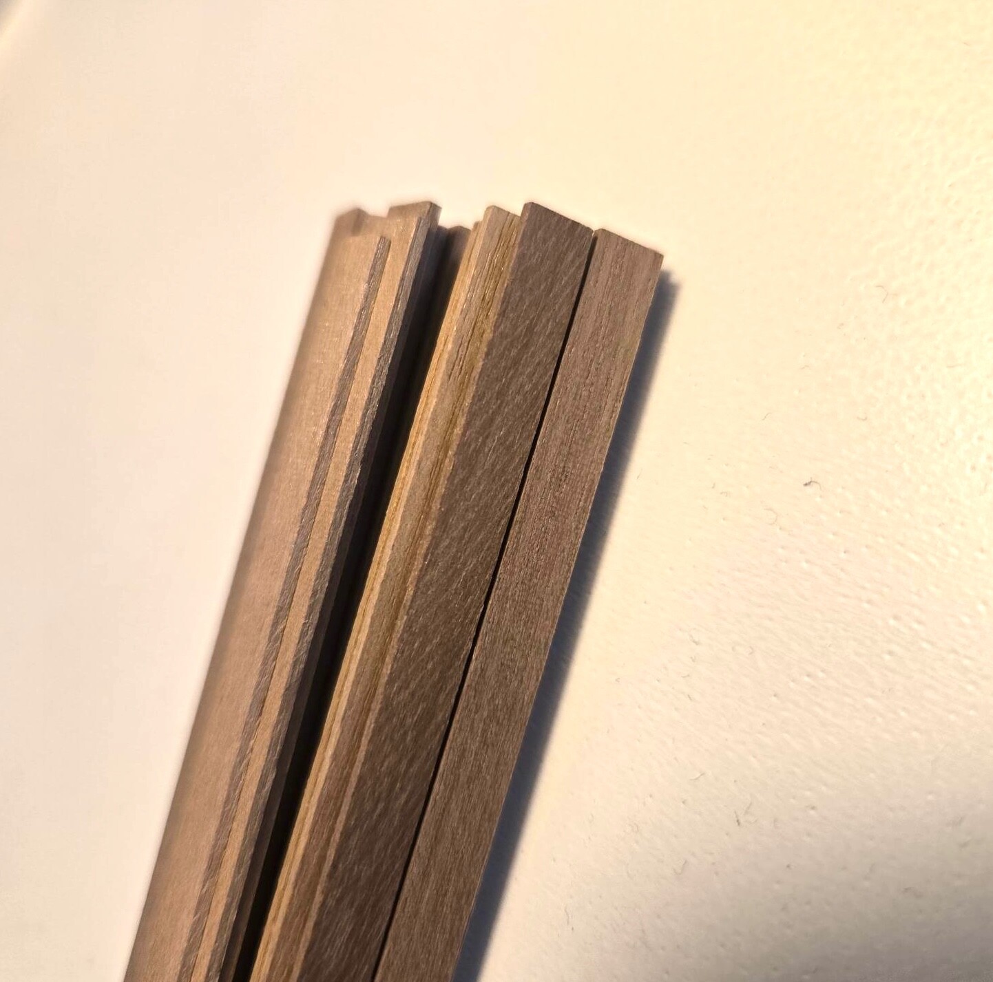 Ship Model Diorama Parts 15 Walnut wood strips 5mm x 1.5mm x 710mm (27 ...