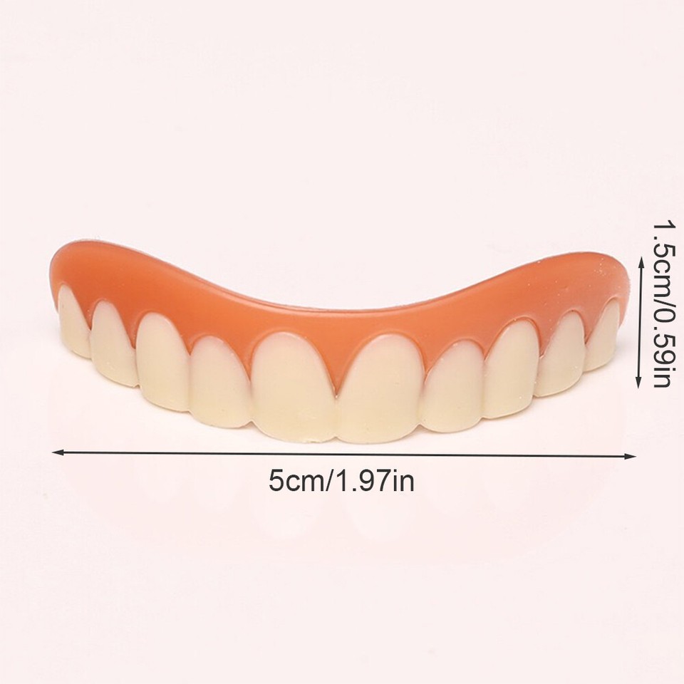 *Snap On False Teeth Upper Lower Dental Veneers Dentures Tooth Cover ...