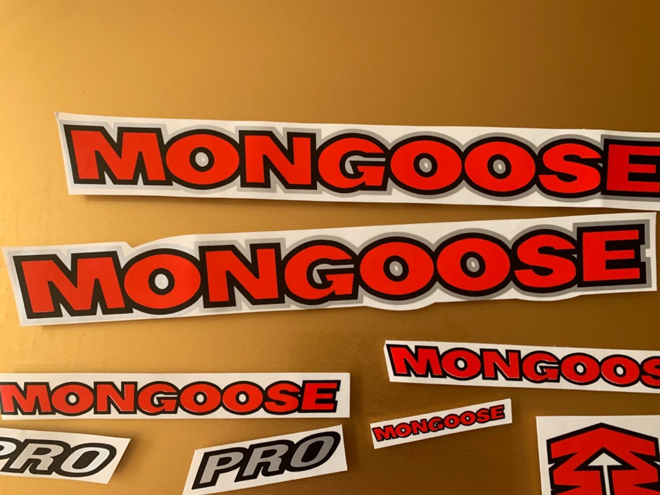 BMX NOS MONGOOSE Decals Stickers BMX Old School | eBay