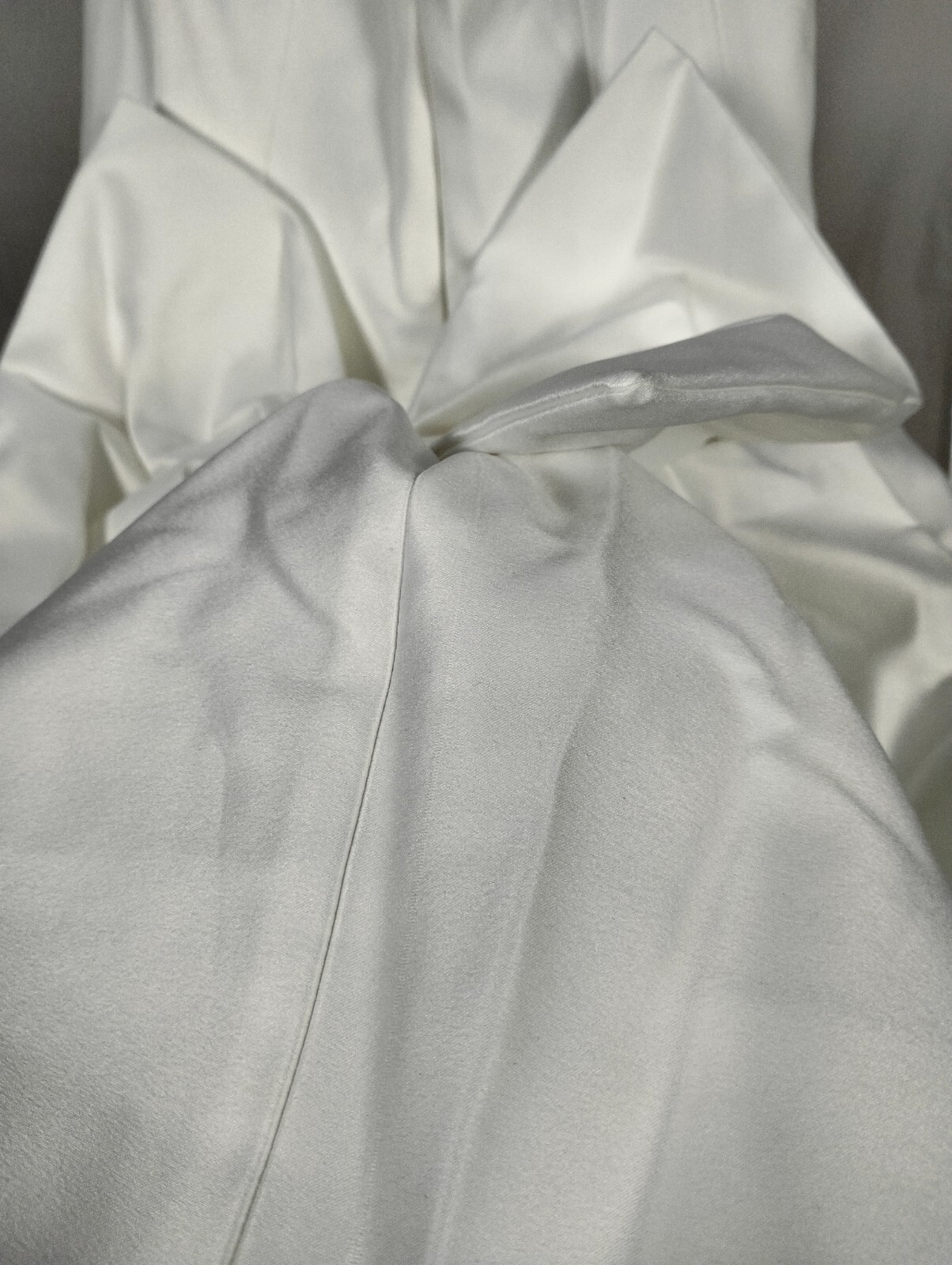 HOUSE OF CB 'Noele' White Satin Strapless Bow Mini Gown /Size S-US 4-6 ...