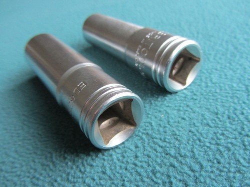 2 x BRITOOL DEEP SOCKET SPANNERS 5/8AF & 9/16AF. 1/2" drive. 12 Point ...