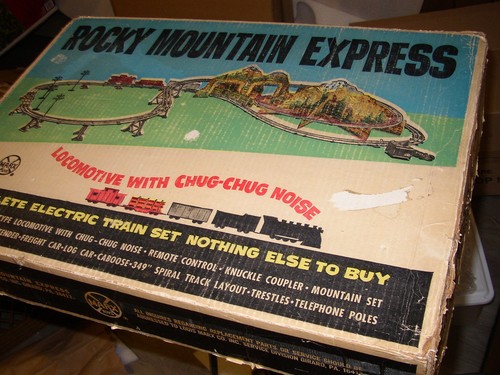 Marx boxed 0 gauge Rocky Mountain Express train Set #48-3088-M 490 Loco ...