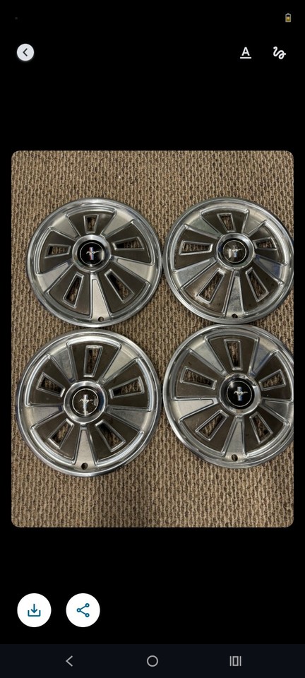 1966 Ford Mustang Hubcaps- Set Of 4 | eBay