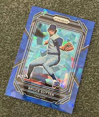 2023 Panini Prizm Bruce Sutter #284 Blue Cracked Ice Parallel Chicago ...