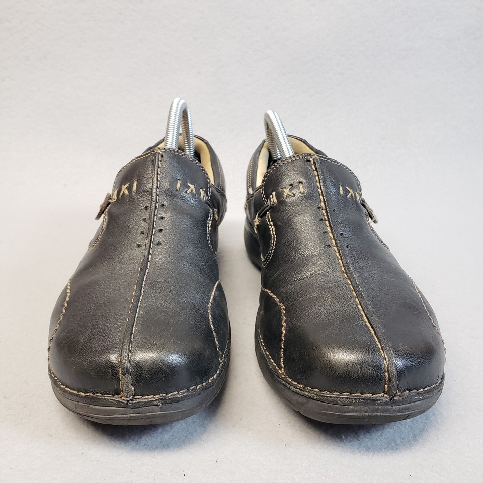 Clarks Unstructured Un.Loop Loafers Brown Leather Casual Shoes Womens ...