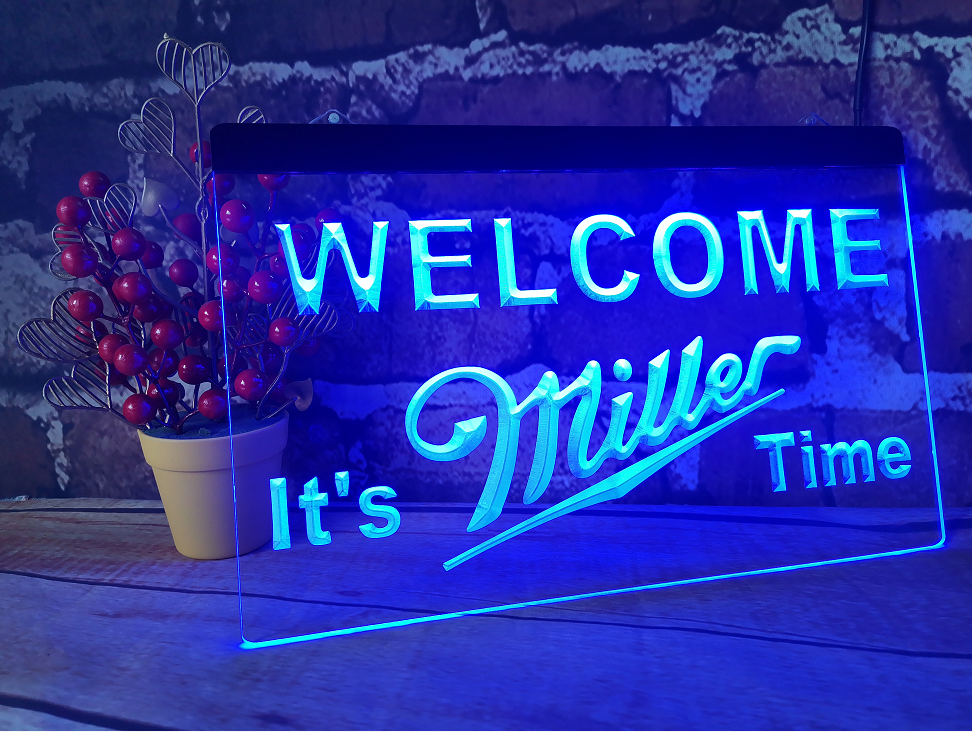 Miller Time Sign Its Miller Time Neon Sign