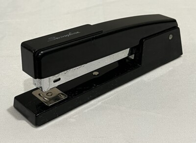 Vintage Swingline Desk Stapler Model 747, # 94-02 Heavy Metal, Black ...