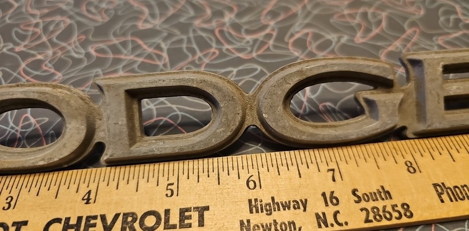 Vintage 1960's? DODGE Truck Van? D100 Emblem Badge Nameplate OEM Part ...