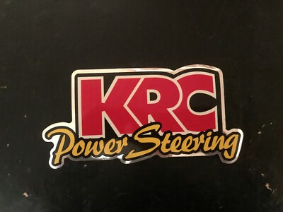 KRC Power Steering decal sticker nascar hot rod arca tilton nhra racing ...