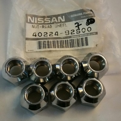 Lot of 7 OEM Nissan Wheel Lug Nuts 40224-92S00 NEW Free Shipping | eBay