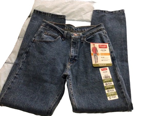 Wrangler Cowboy Denim Jeans Flex Straight Leg Relaxed Fit Mens Tag 29 X ...
