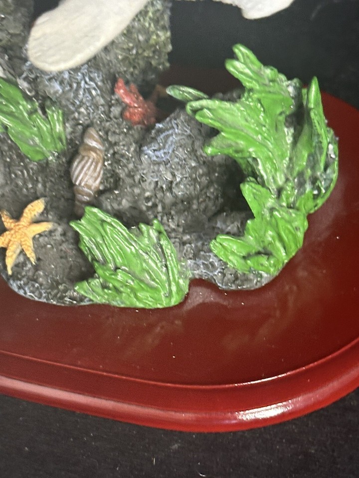 Manatee statue Figurine wood Base Sculpture Coastal Art DWK Corporation ...