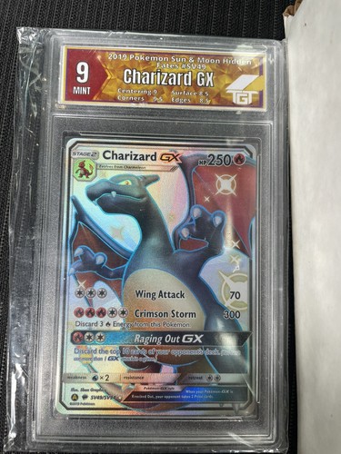 2019 Pokemon Sun and Moon Hidden Fates Shiny Vault #SV49 Charizard GX ...