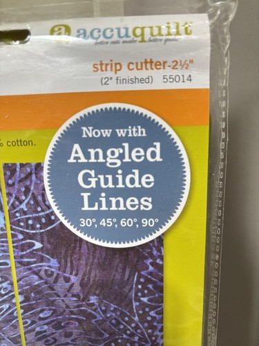 AccuQuilt GO! Fabric Cutting Die 55014 Strip Cutter 2.5” 2”Finished ...