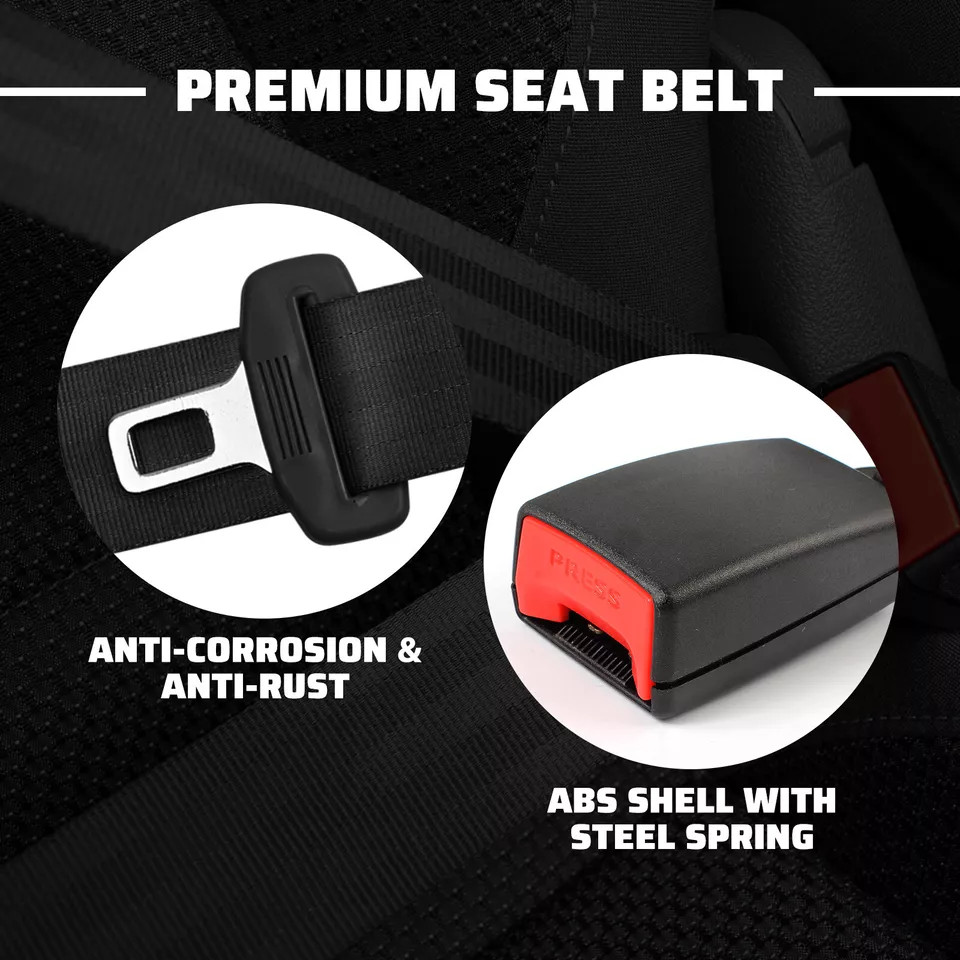 Retractable 3 Point Safety Seat Belt Car Vehicle Adjustable Belt Straps ...