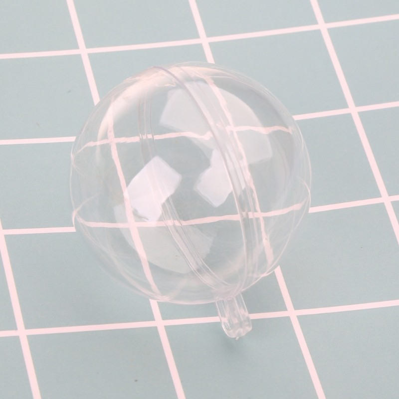 Exquisite Clear Bauble Hanging Hollow Drop Ball Wedding Party Ornaments ...