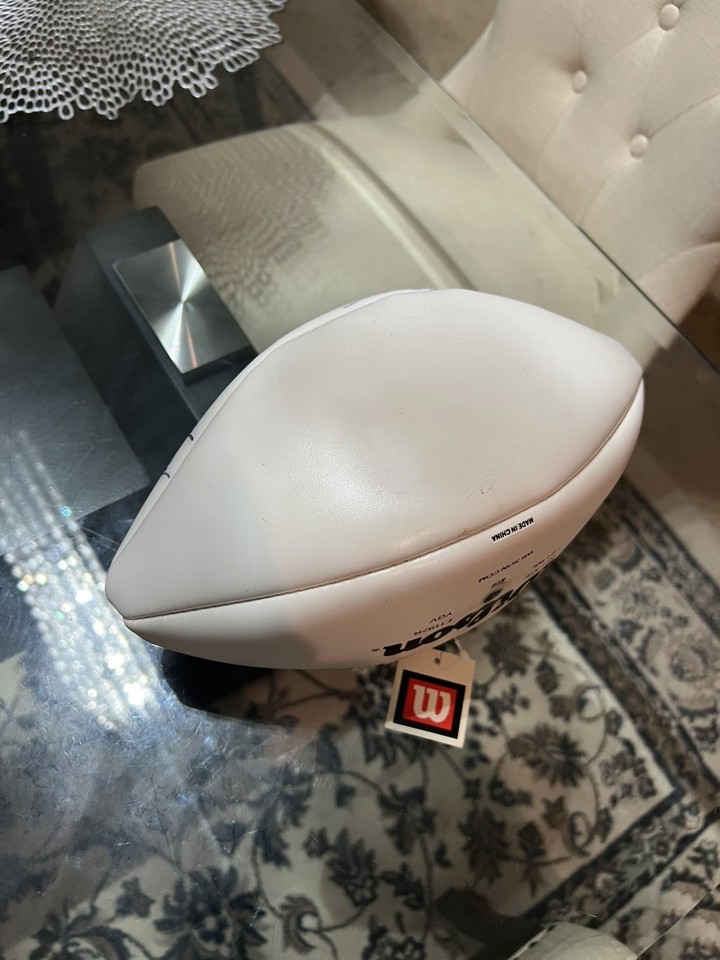 Signed Wilson Football Ball 11 Signatures NFL Autographed NOT ...