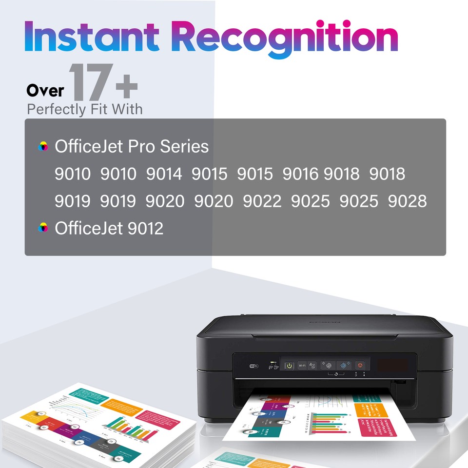 962XL Ink Replacement for HP Officejet Pro 9010 9015 9018 9020 9025 ...