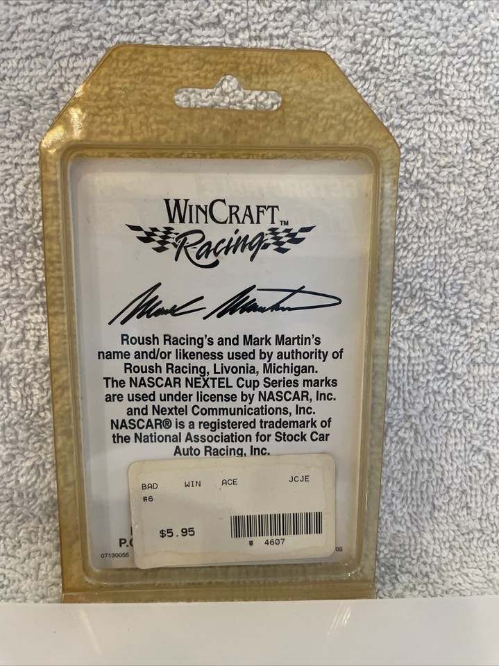 Retractable NASCAR Badge Holder - #6 Mark Martin #11 | eBay