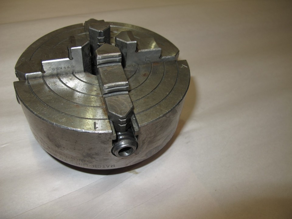 Hardinge 5" 4-Jaw Independant Lathe Chuck with Reversible Jaws Hardinge ...