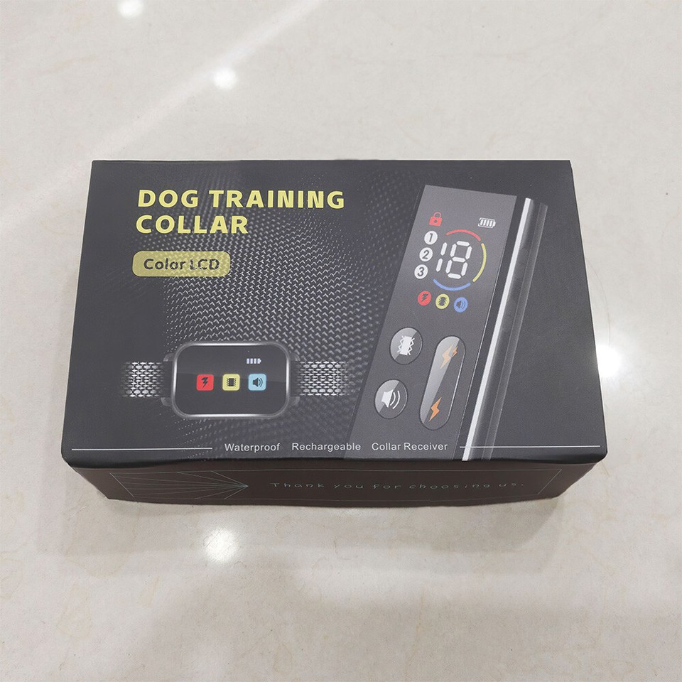 Anti Bark Electric Shock Dog Pet Training E-Collar Obedience Remote ...