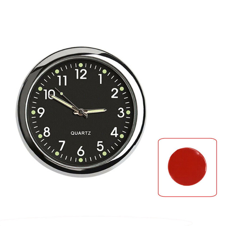 40mm Car Clock Luminous Auto Internal Stick-On Digital Watch Quartz ...
