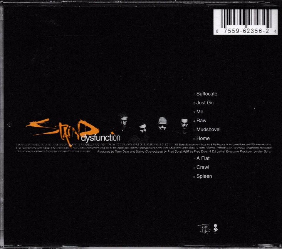 Dysfunction by Staind (CD, Apr-1999, Elektra (Label)) | eBay