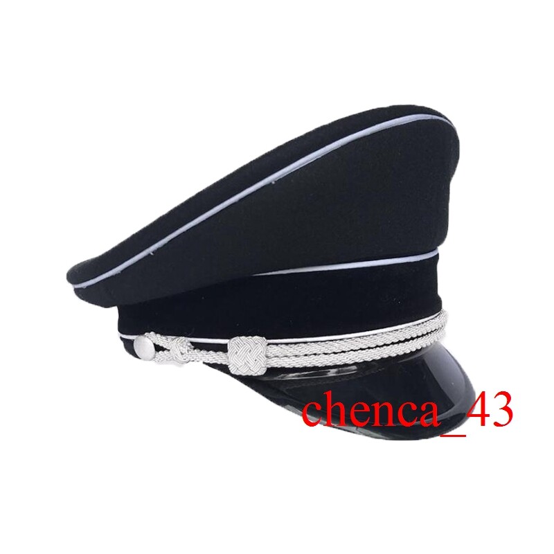 WW2 WWII German Army Elite Officer Woolen Big Brim Hat Military Cap ...