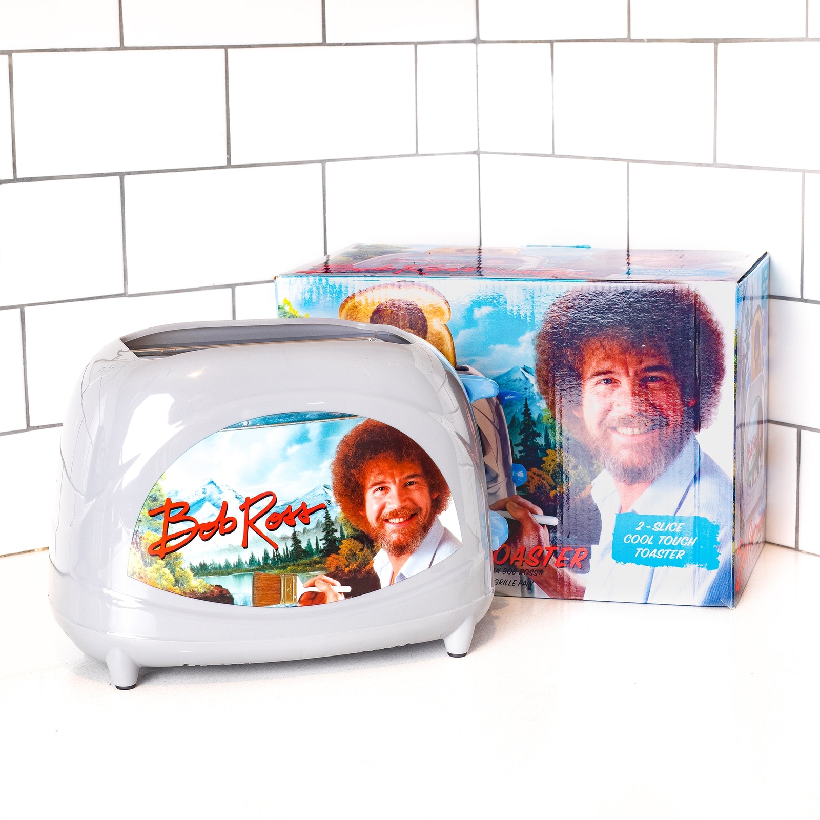 Uncanny Brands Bob Ross Toaster - Toasts Bob's Iconic Face onto Your ...