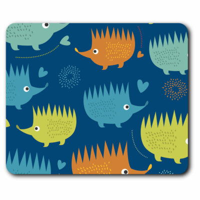 Computer Mouse Mat - Cartoon Hedgehogs Hedgehog Office Gift #3173 | eBay UK