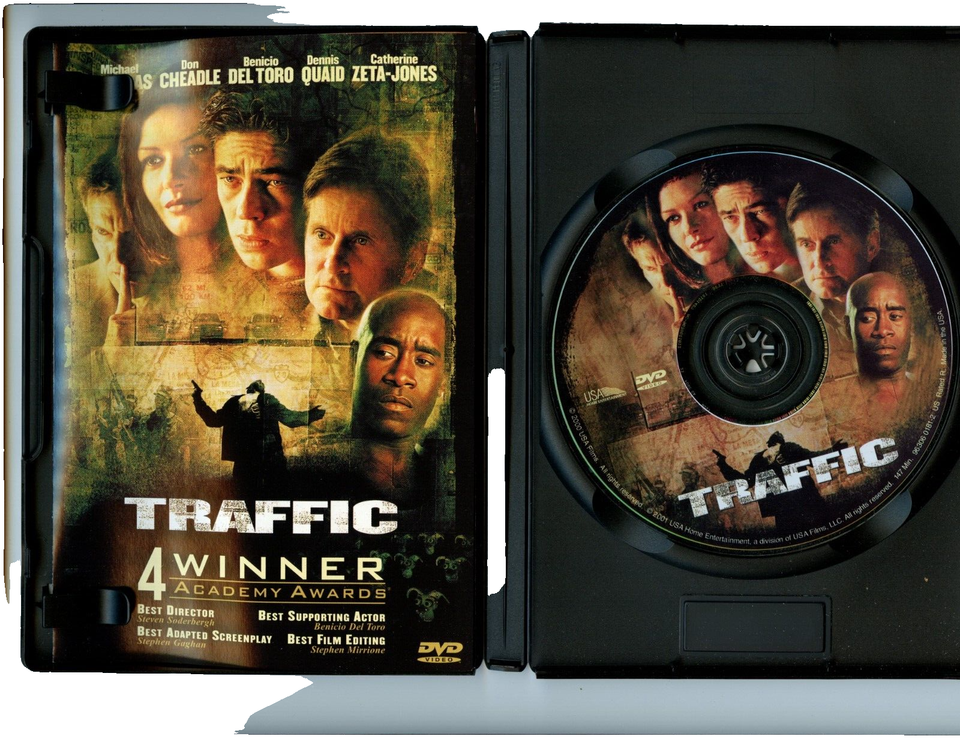 Traffic (DVD, 2001) Winner of Four Academy Awards Michael Douglas Don ...