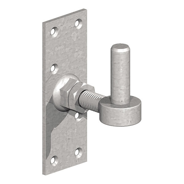 Adjustable Narrow Hook on Plate Galvanised 16mm 19mm Gate Hook Plates ...